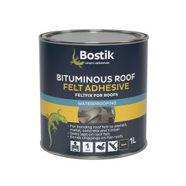 Bostik 5Ltr Feltfix Bituminous Felt Adhesive for Roofs Black