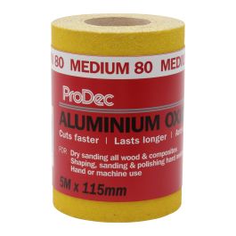 Rodo 80 Grit 5m Prodec Yellow Aluminium Oxide