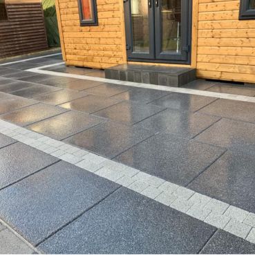 Tobermore Mayfair Flag Granite Textured Graphite 450 x 450 x 35mm