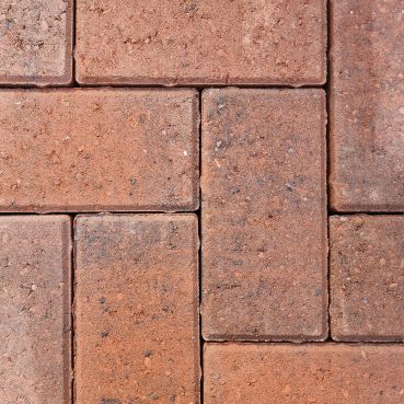 BS Eaton Type R Concrete Block Paver Burnt Sienna 200 x 100 x 60mm