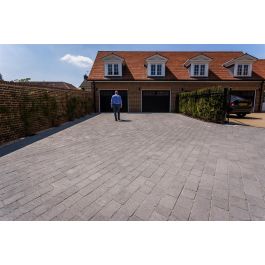 Tobermore Tegula Trio Concrete Block Paving Charcoal 50mm 13.65m² Pack
