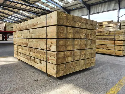 Sleeper Chunky Garden Sleeper New Treated Brown Spruce